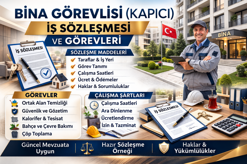 Bina Görevlisi (Kapıcı) İş Sözleşmesi ve Görevleri | Bina Yönetimi Rehberi